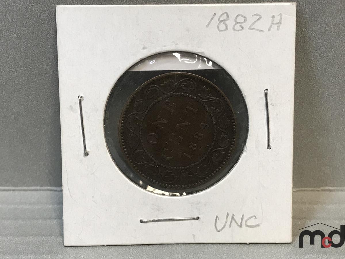 1882H Canada Large 1 Cent Coin